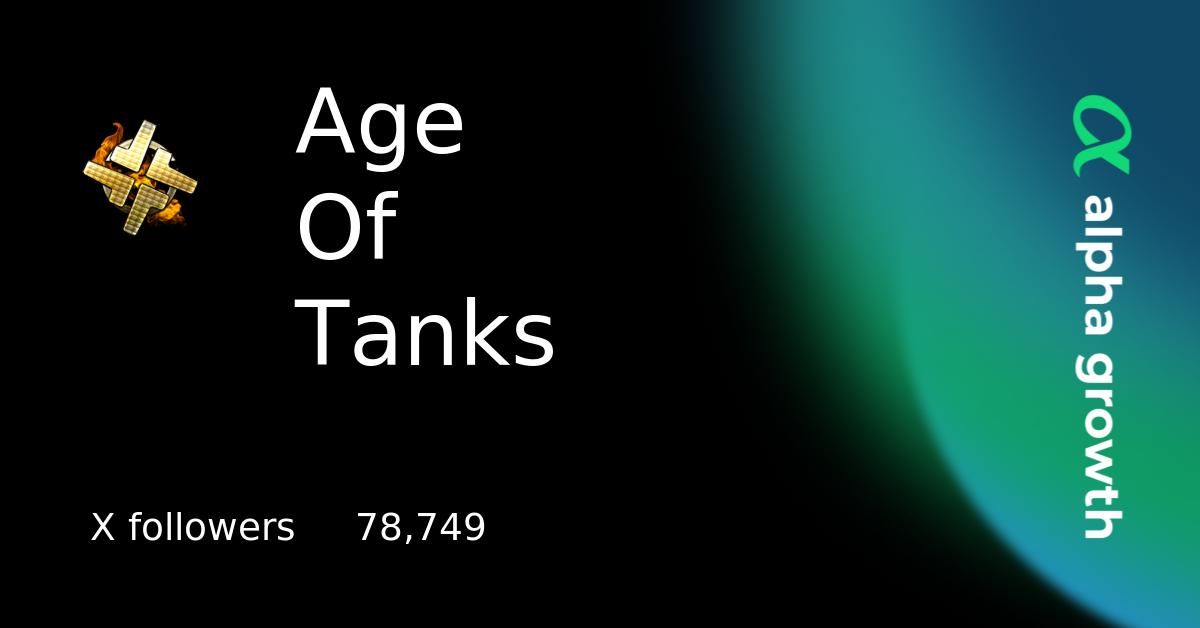 Age Of Tanks & a.o.t Token Crypto Analytics & User Data | AlphaGrowth