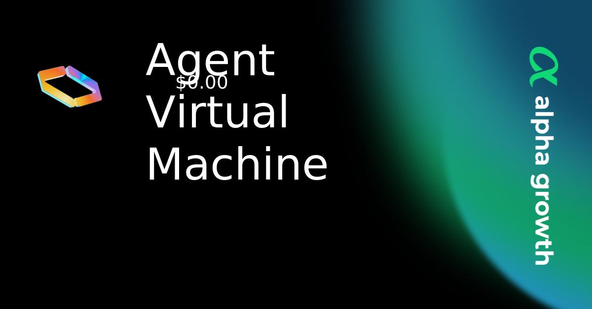 Agent Virtual Machine & avm Token Crypto Analytics & User Data ...