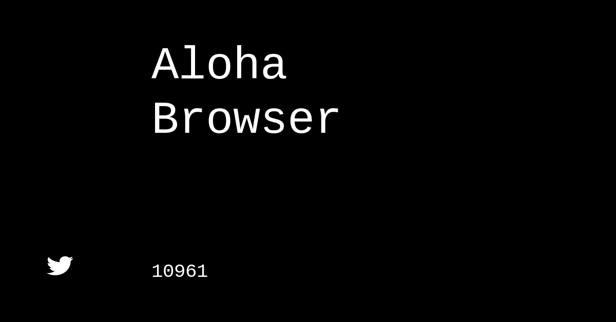 Aloha Browser Crypto Analytics & User Data | AlphaGrowth