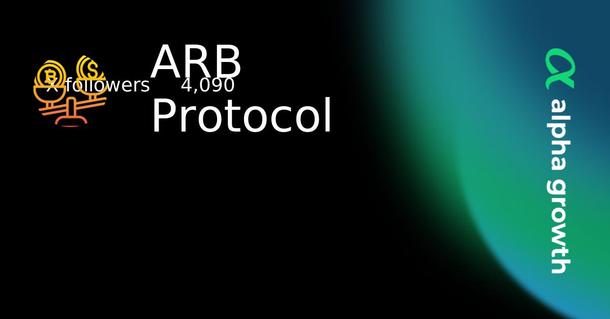 ARB Protocol & arb Token Crypto Analytics & User Data | AlphaGrowth