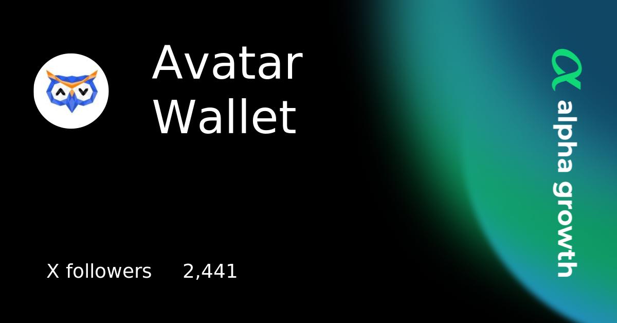 Avatar Wallet Crypto Analytics & User Data | AlphaGrowth