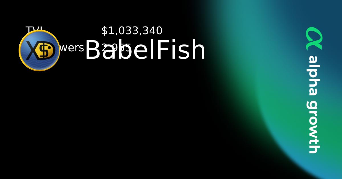 BabelFish Crypto Analytics & User Data | AlphaGrowth