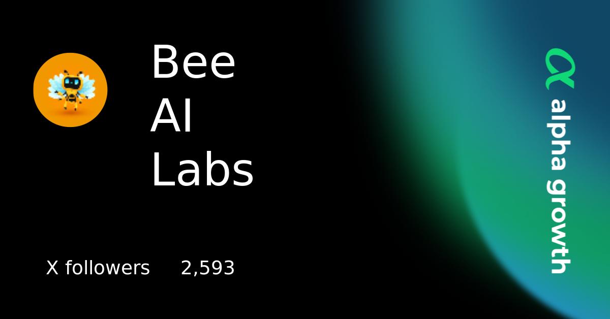 Bee AI Labs & BLAB Token Crypto Analytics & User Data | AlphaGrowth