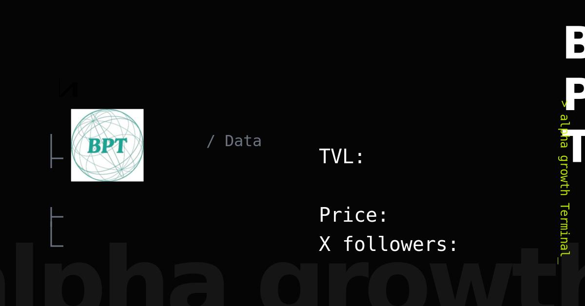 Best Patent Token & bpt Token Crypto Analytics & User Data | AlphaGrowth