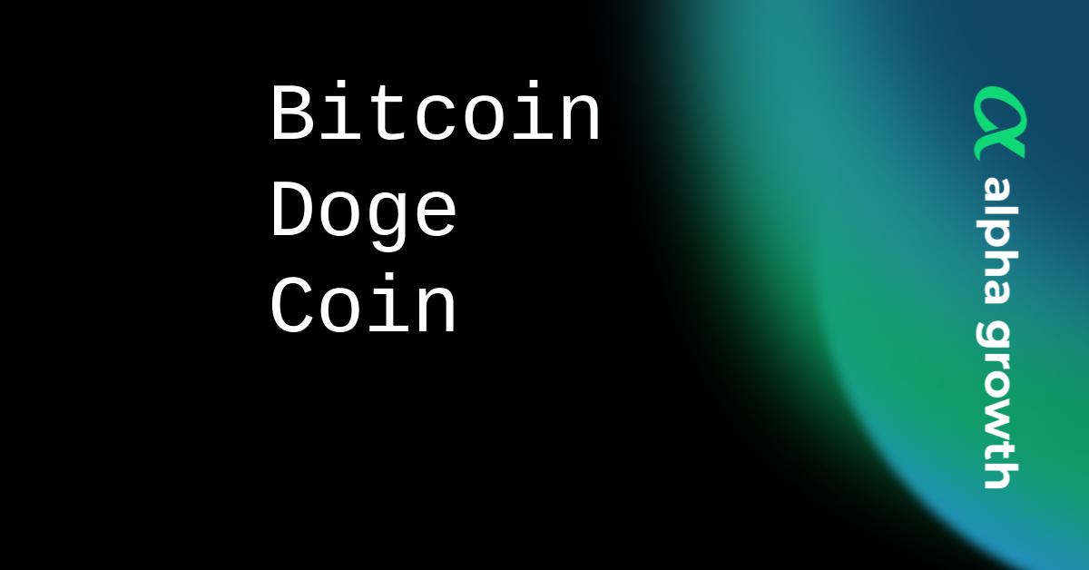 Bitcoin Doge Coin & BD coin Token Crypto Analytics & User Data ...