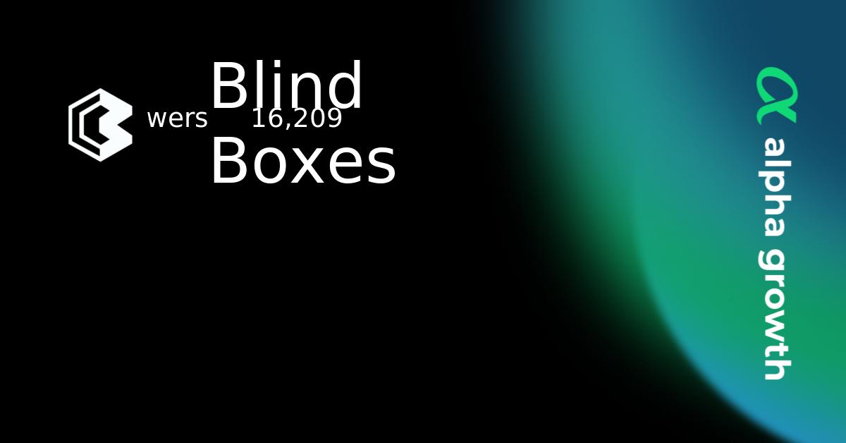 Blind Boxes & bles Token Crypto Analytics & User Data | AlphaGrowth