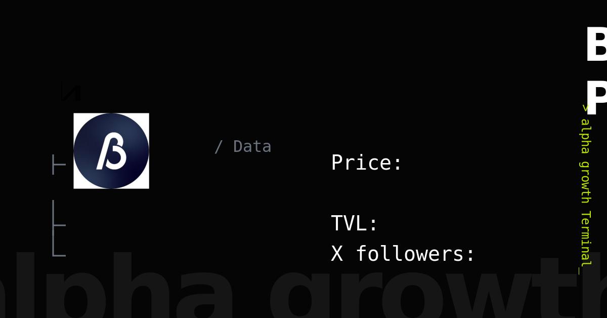 Bond Protocol Crypto Analytics & User Data | AlphaGrowth