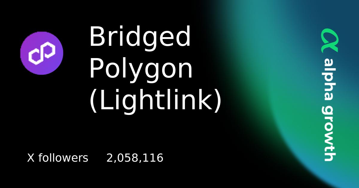 Bridged Polygon (Lightlink) & matic.e Token Crypto Analytics & User ...