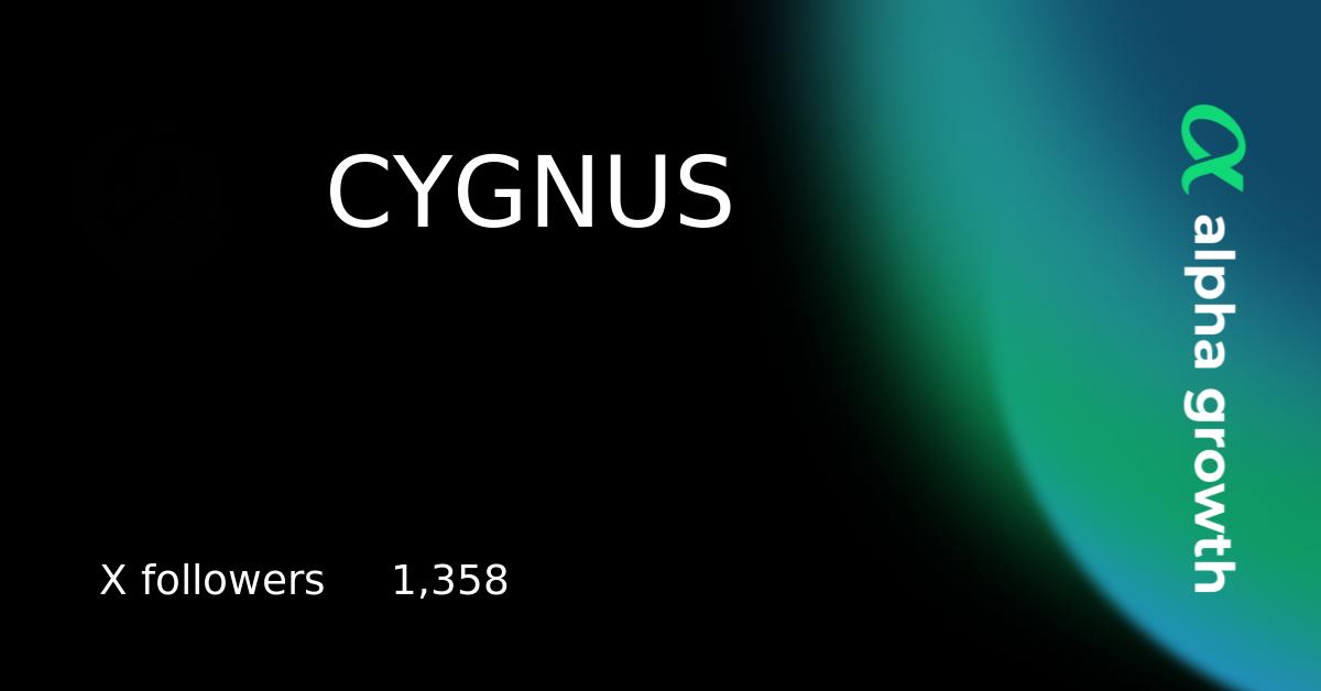 CYGNUS & CYG Token Crypto Analytics & User Data | AlphaGrowth