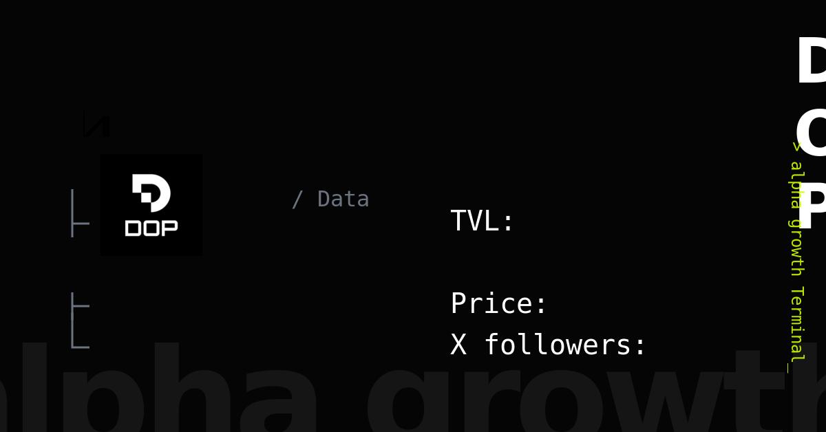 Data Ownership Protocol & dop Token Crypto Analytics & User Data ...