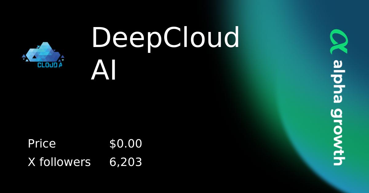 DeepCloud AI & deep Token Crypto Analytics & User Data | AlphaGrowth