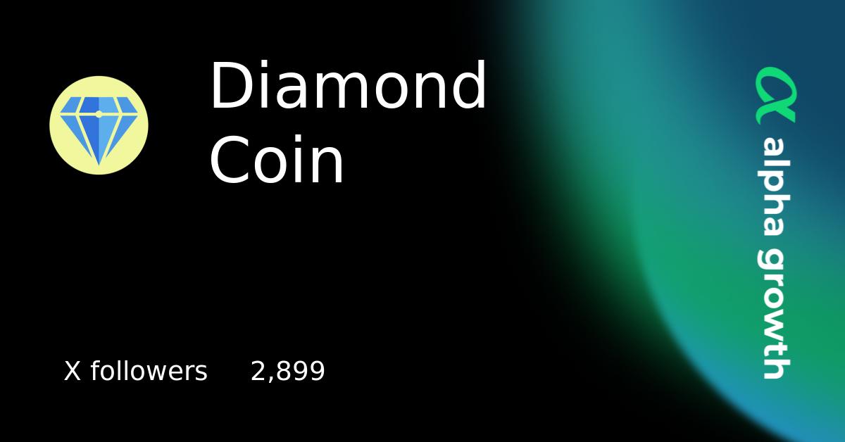 Diamond Coin & DIAMOND Token Crypto Analytics & User Data | AlphaGrowth