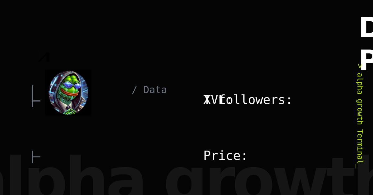 Don PepeX & pepex Token Crypto Analytics & User Data | AlphaGrowth