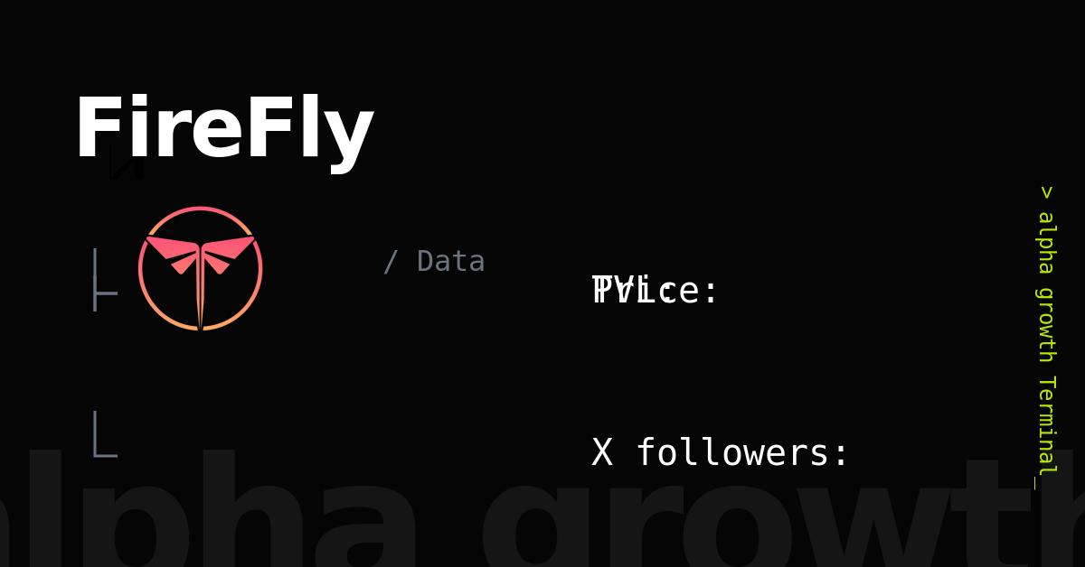 FireFly & Fire Fly Token Crypto Analytics & User Data | AlphaGrowth