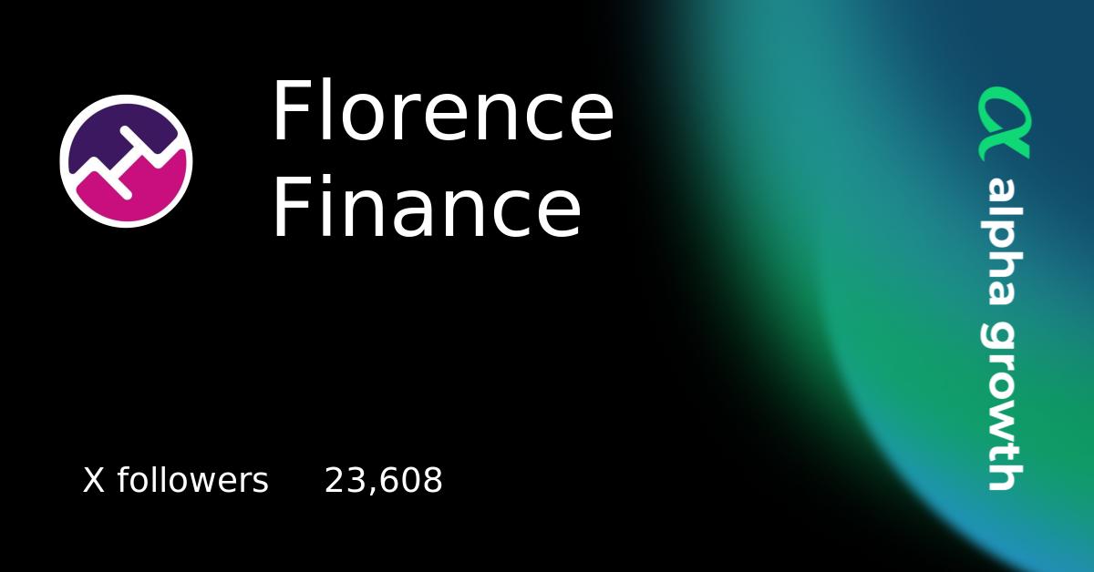 Florence Finance Crypto Analytics & User Data | AlphaGrowth