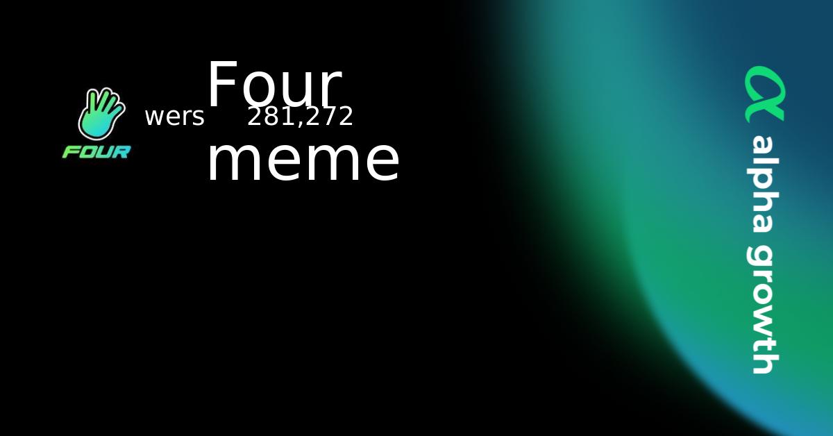 Four meme Crypto Analytics & User Data | AlphaGrowth