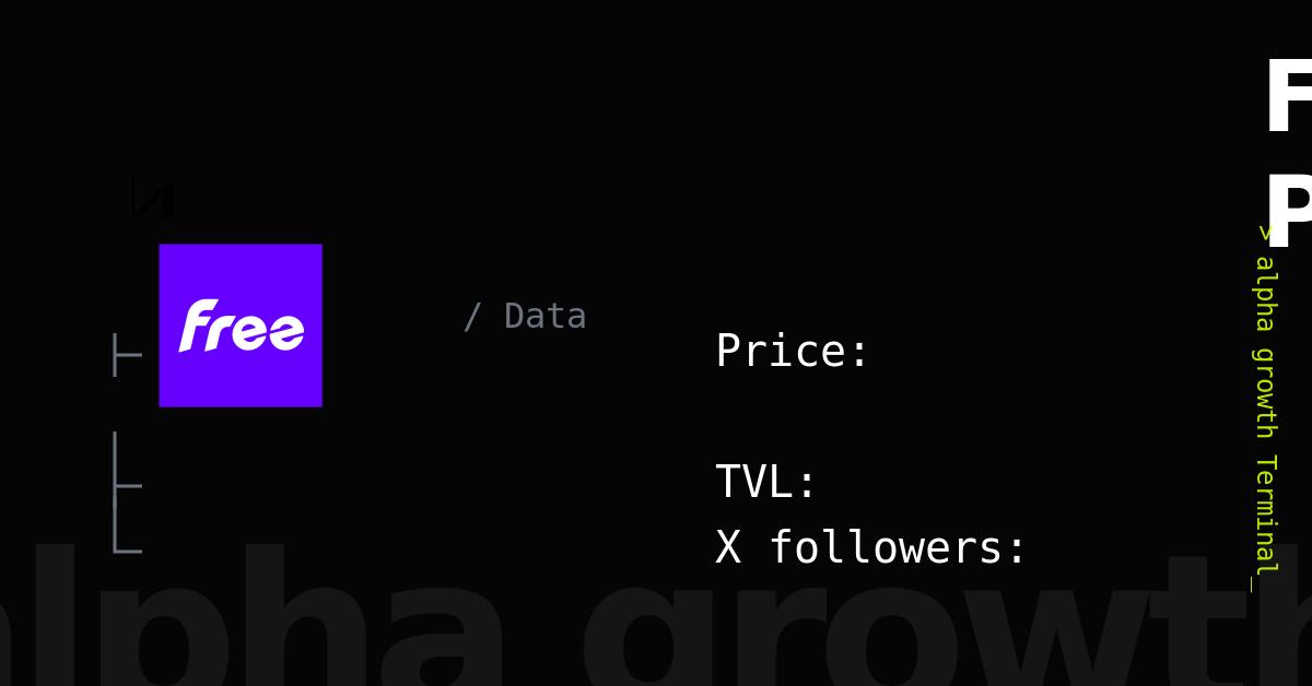 Free Protocol Crypto Analytics & User Data | AlphaGrowth