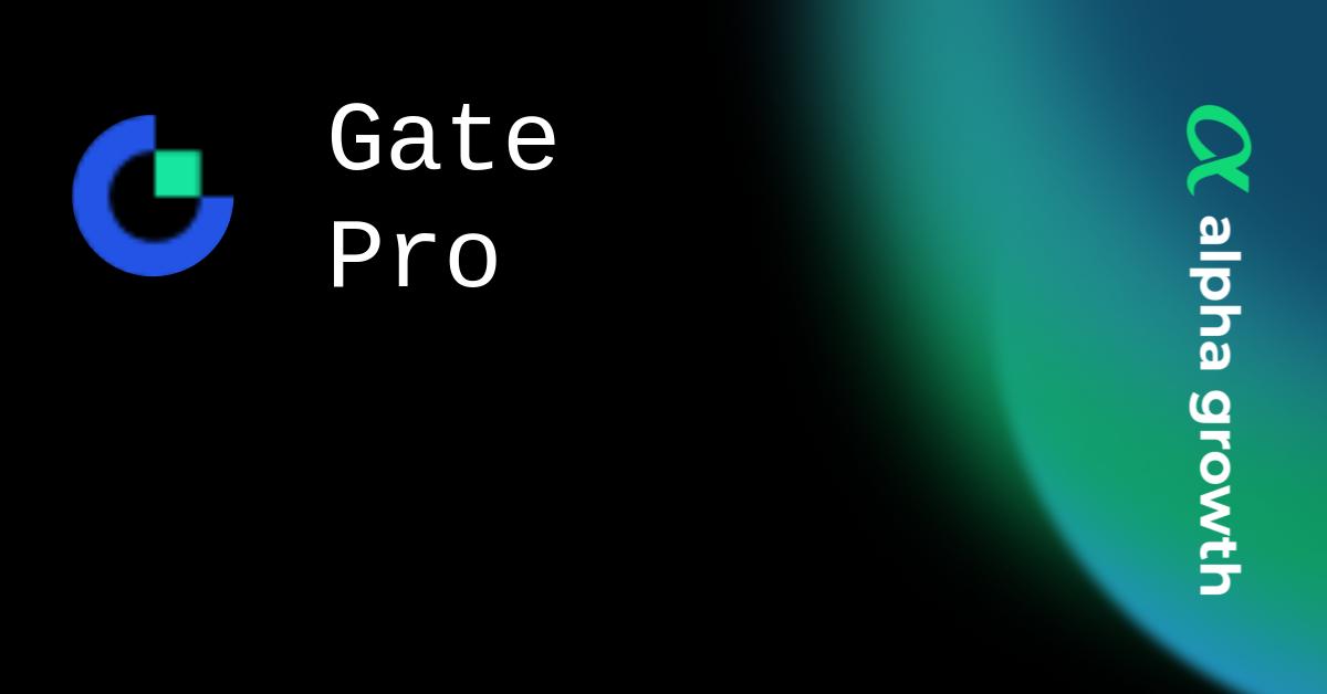 Gate Pro Crypto Analytics & User Data | AlphaGrowth