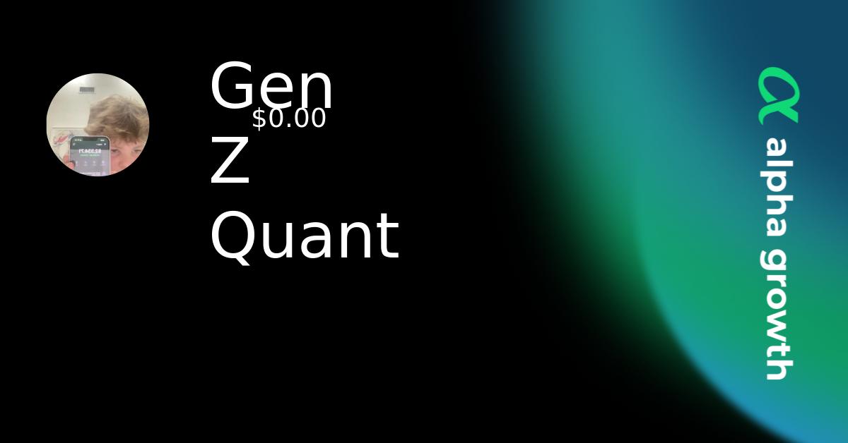Gen Z Quant & quant Token Crypto Analytics & User Data | AlphaGrowth