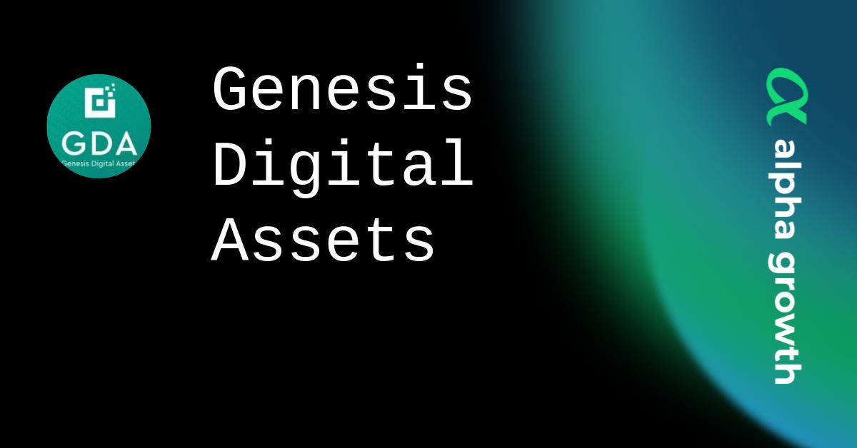 Genesis Digital Assets Crypto Analytics & User Data | AlphaGrowth