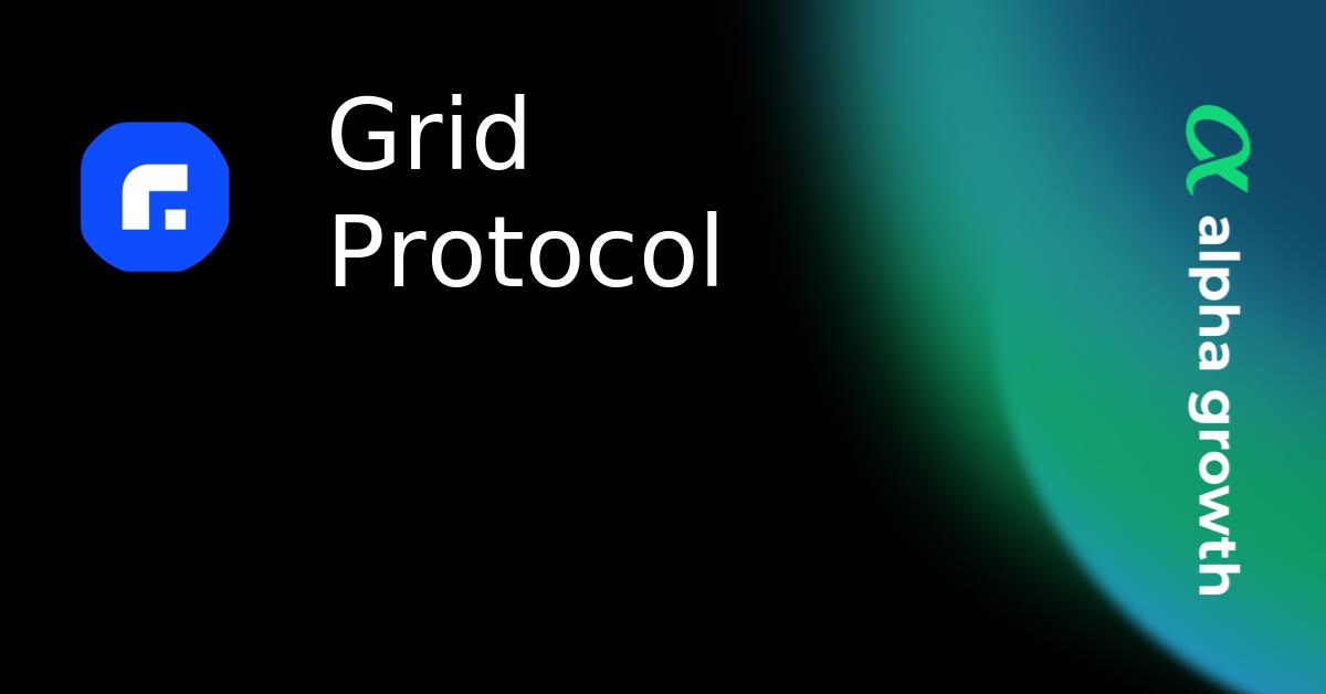 Grid Protocol & grid Token Crypto Analytics & User Data | AlphaGrowth