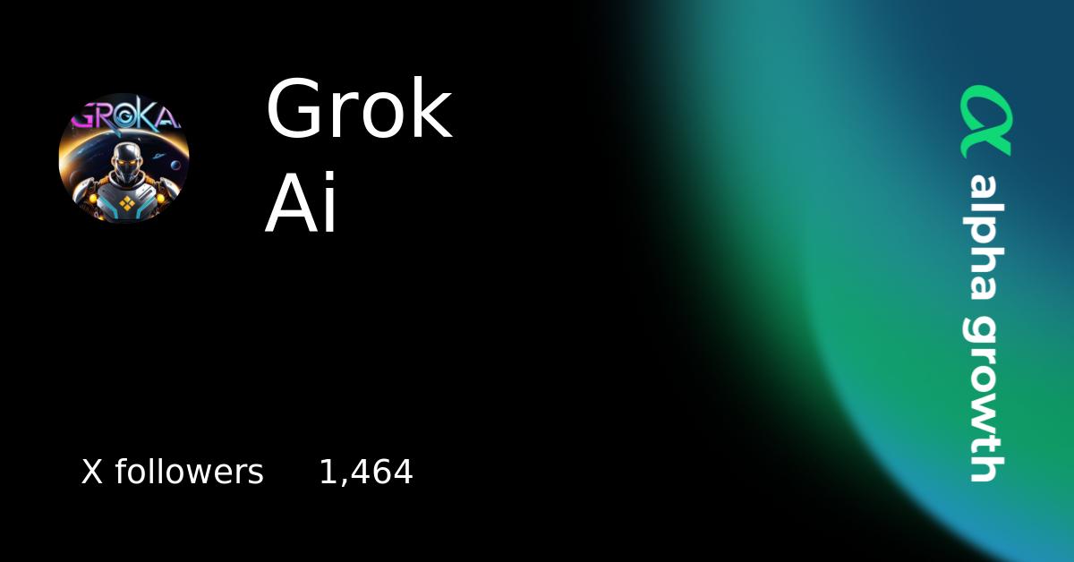 Grok Ai & grok ai Token Crypto Analytics & User Data | AlphaGrowth