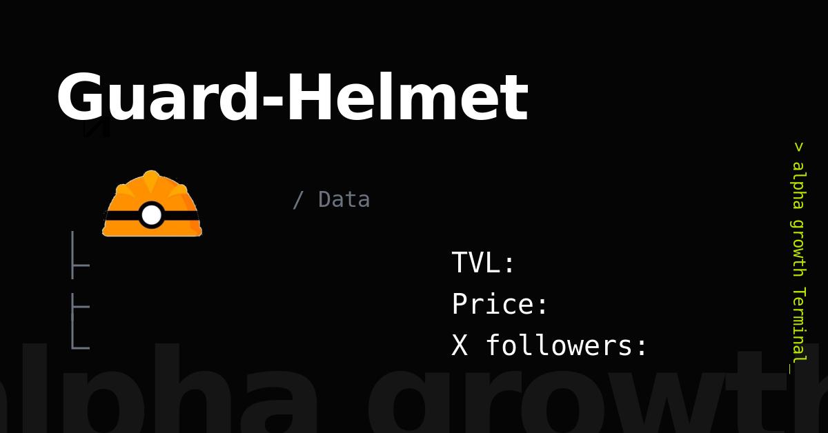 Guard-Helmet & GUARD Token Crypto Analytics & User Data | AlphaGrowth