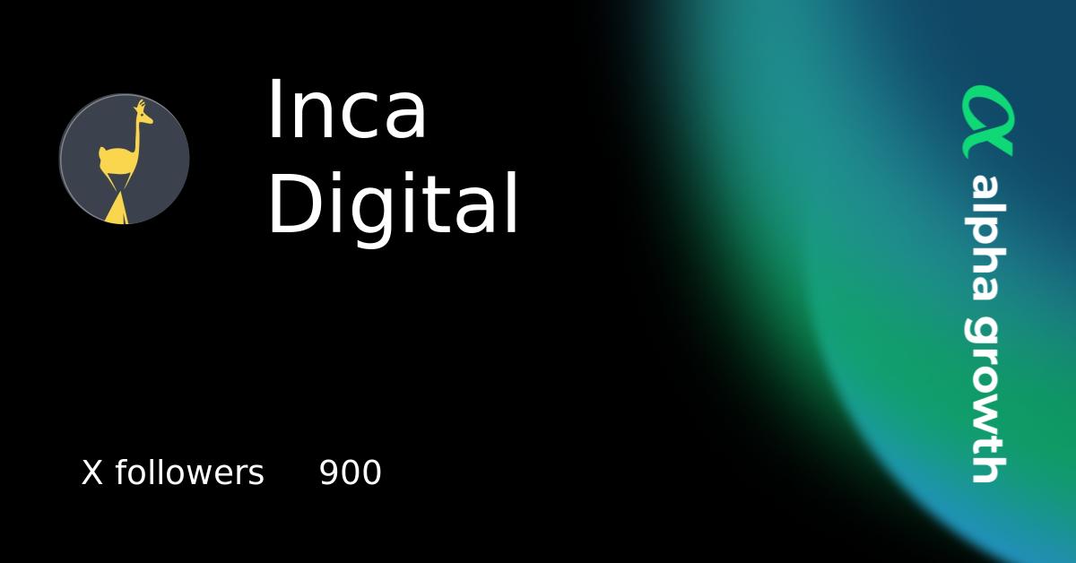 Inca Digital Crypto Analytics & User Data | AlphaGrowth