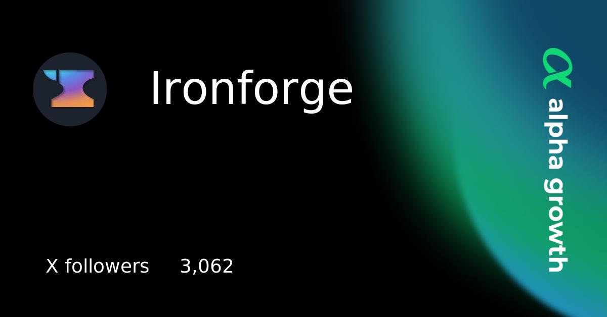 Ironforge Crypto Analytics & User Data | AlphaGrowth