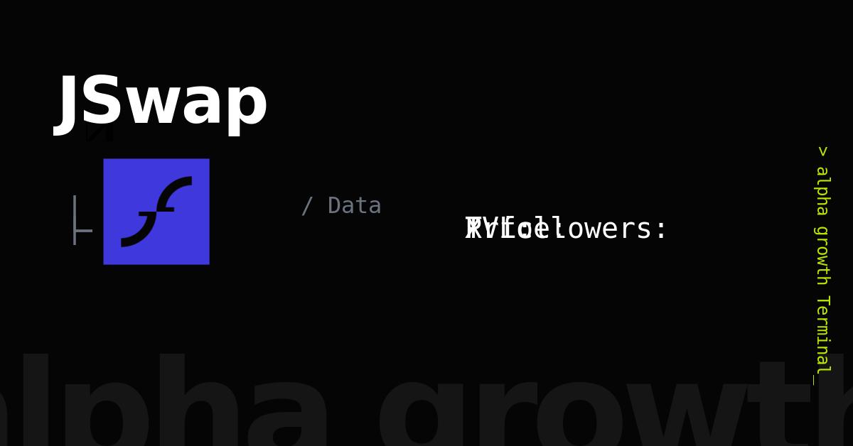 JSwap & JF Token Crypto Analytics & User Data | AlphaGrowth