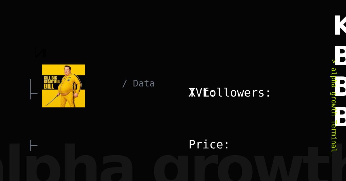 KILL BIG BEAUTIFUL BILL & kbbb Token Crypto Analytics & User Data ...