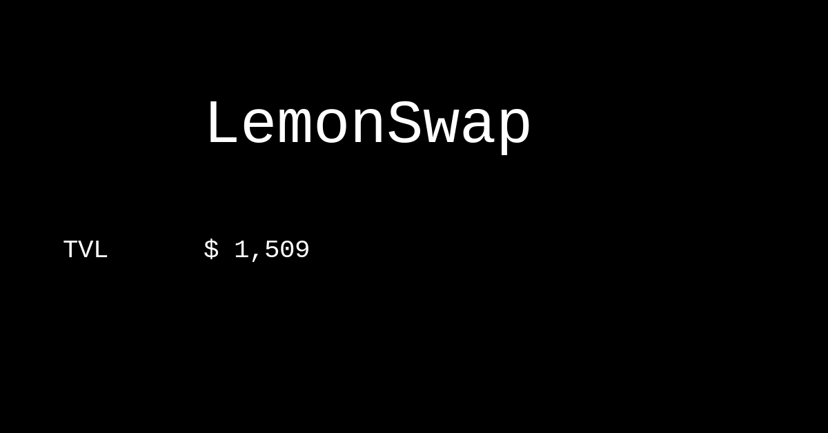 LemonSwap & LEMON Token Crypto Analytics & User Data | AlphaGrowth