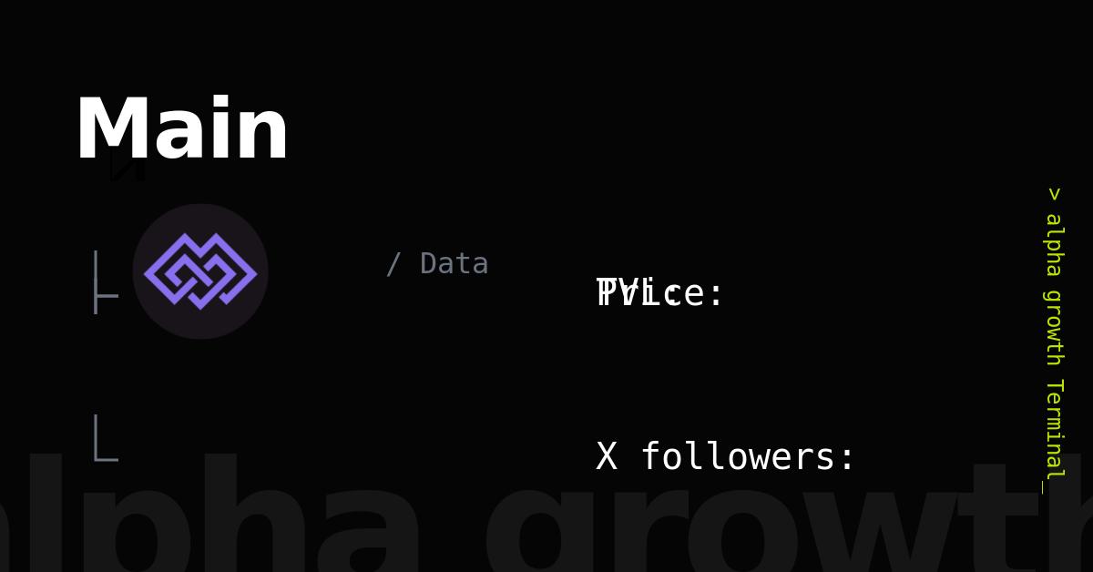 Main & main Token Crypto Analytics & User Data | AlphaGrowth