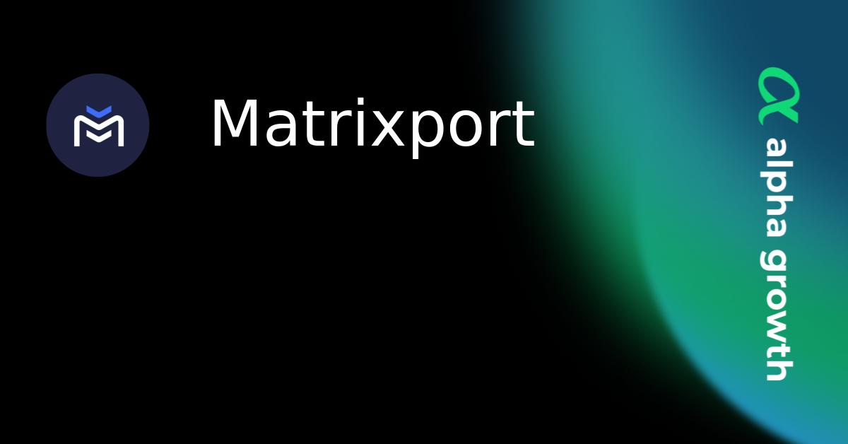 Matrixport Crypto Analytics & User Data | AlphaGrowth