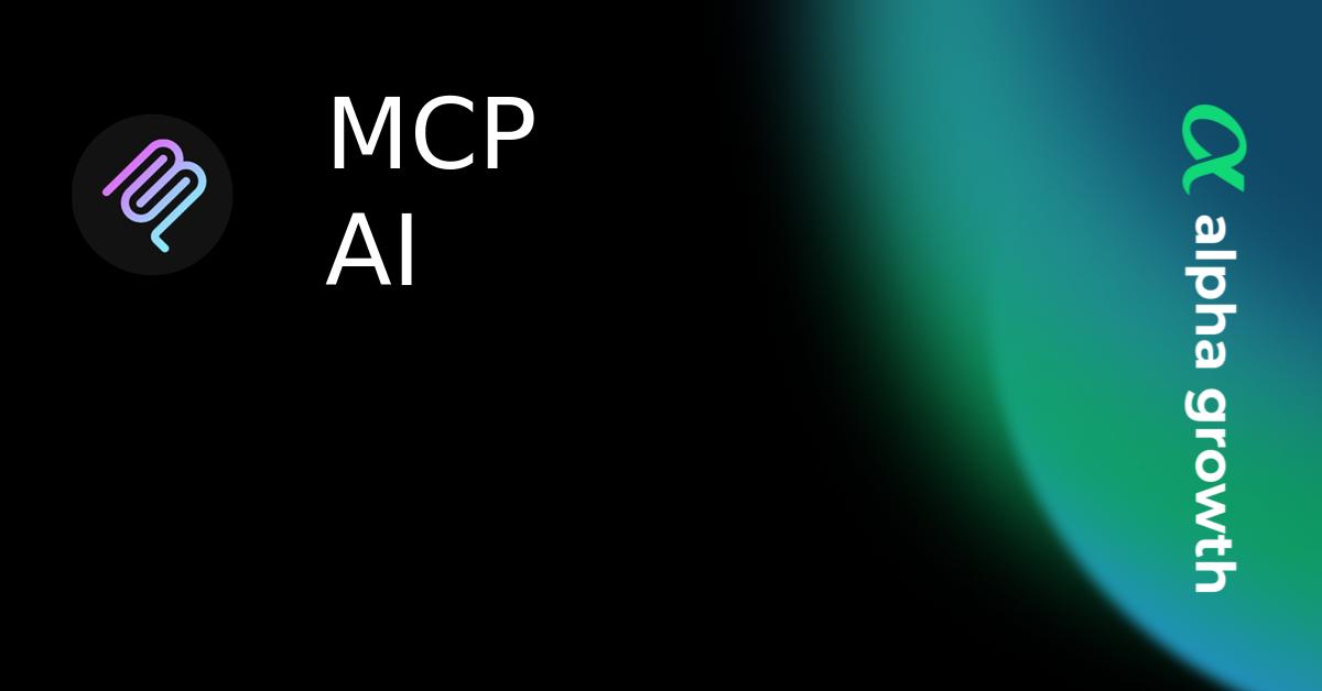 MCP AI & mcp Token Crypto Analytics & User Data | AlphaGrowth