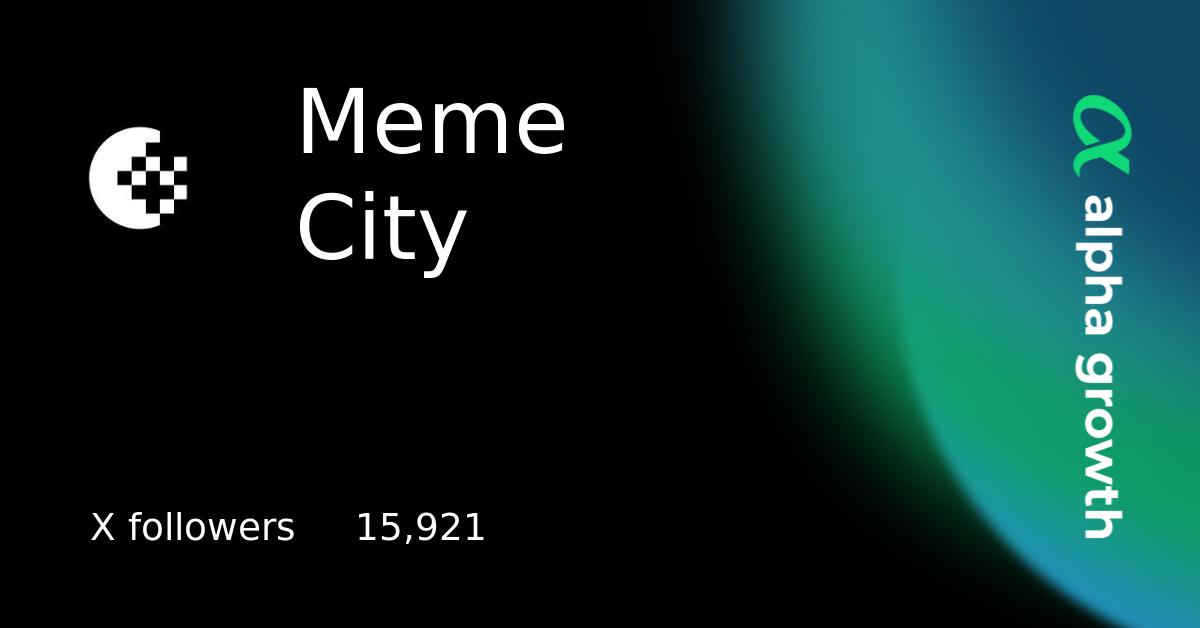 Meme City Crypto Analytics & User Data | AlphaGrowth