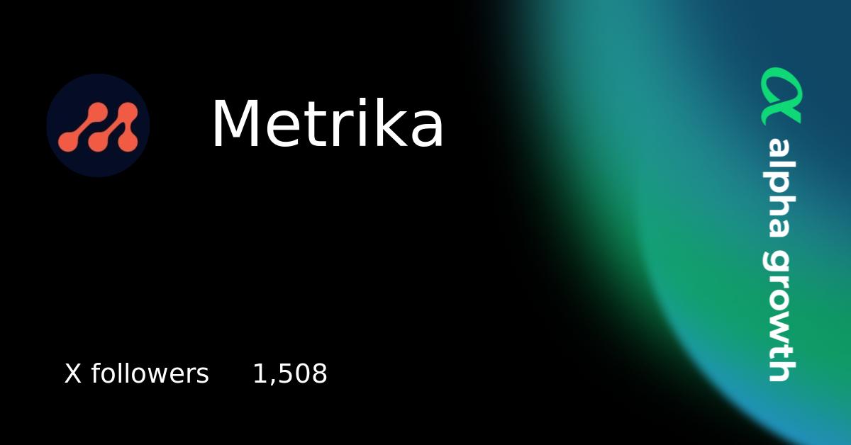 Metrika Crypto Analytics & User Data | AlphaGrowth