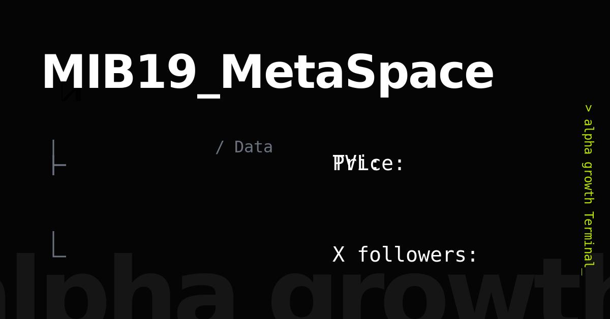 MIB19_MetaSpace Crypto Analytics & User Data | AlphaGrowth