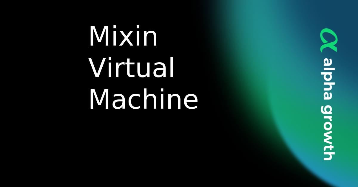 Mixin Virtual Machine Crypto Analytics & User Data | AlphaGrowth