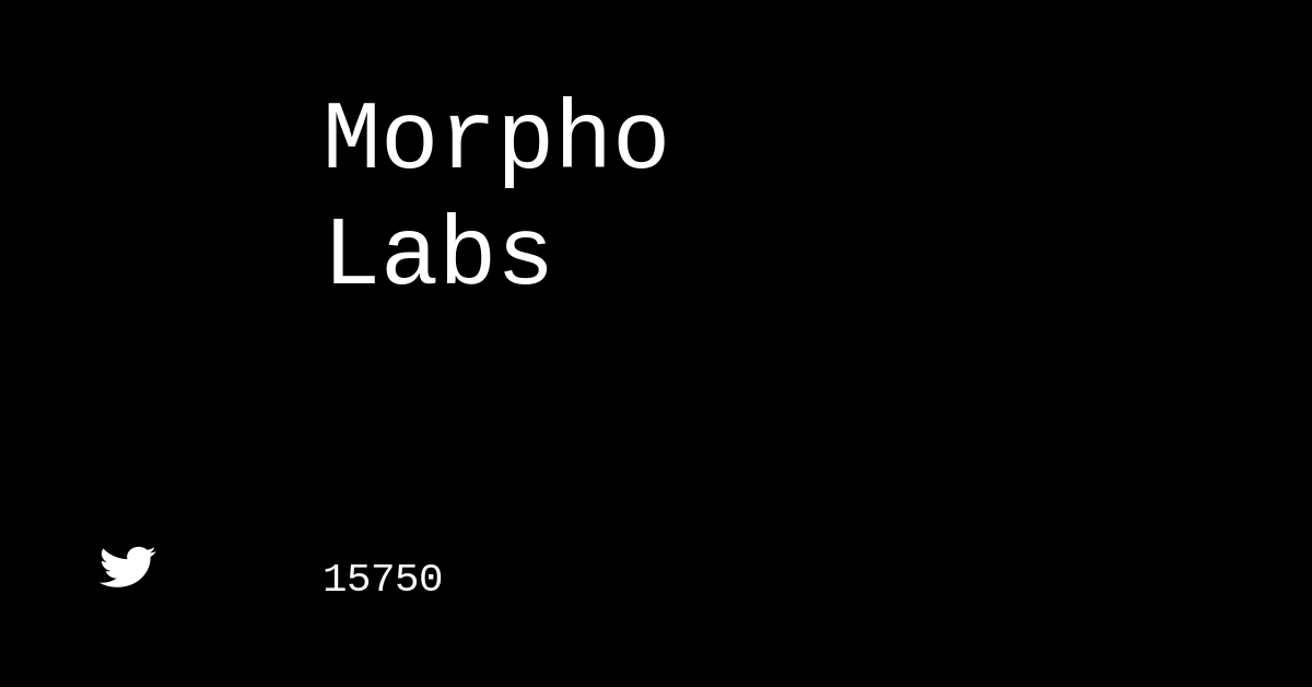 Morpho Labs & Crypto Analytics & User Data | AlphaGrowth