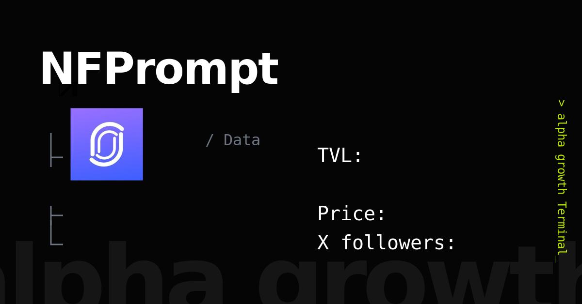 NFPrompt Crypto Analytics & User Data | AlphaGrowth