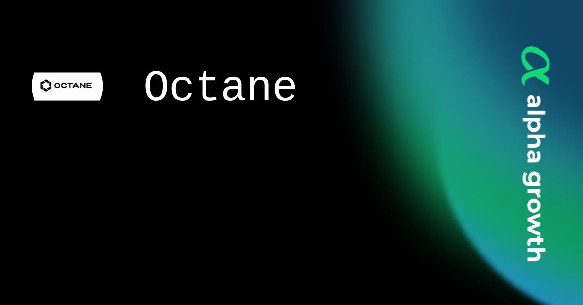 Octane Crypto Analytics & User Data | AlphaGrowth