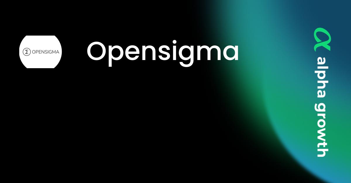 Opensigma & SIGMA Token Crypto Analytics & User Data | AlphaGrowth