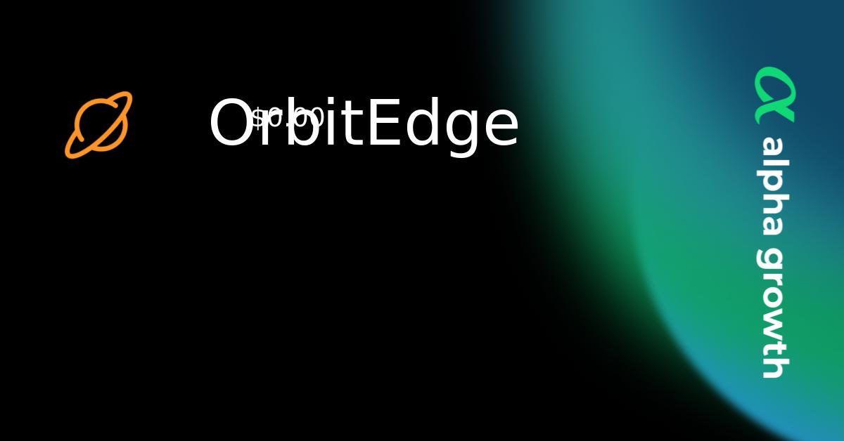 OrbitEdge & orbd Token Crypto Analytics & User Data | AlphaGrowth