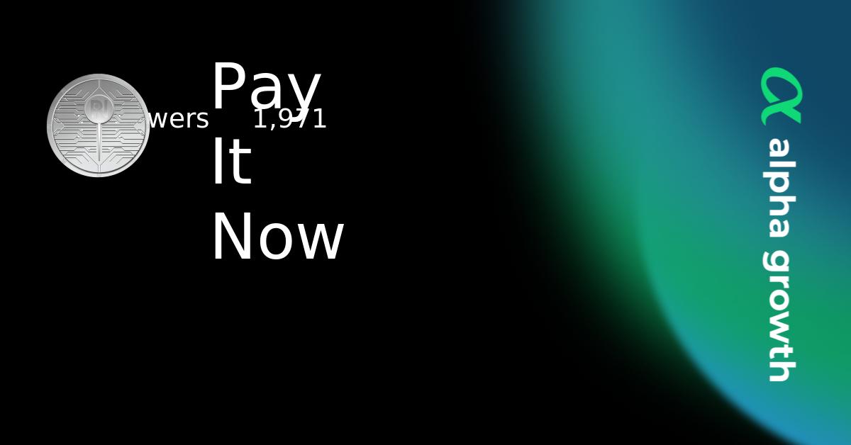 Pay It Now & pin Token Crypto Analytics & User Data | AlphaGrowth