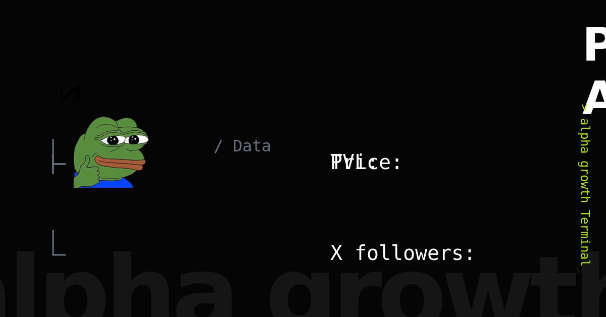 Pepe AI & pepeai Token Crypto Analytics & User Data | AlphaGrowth