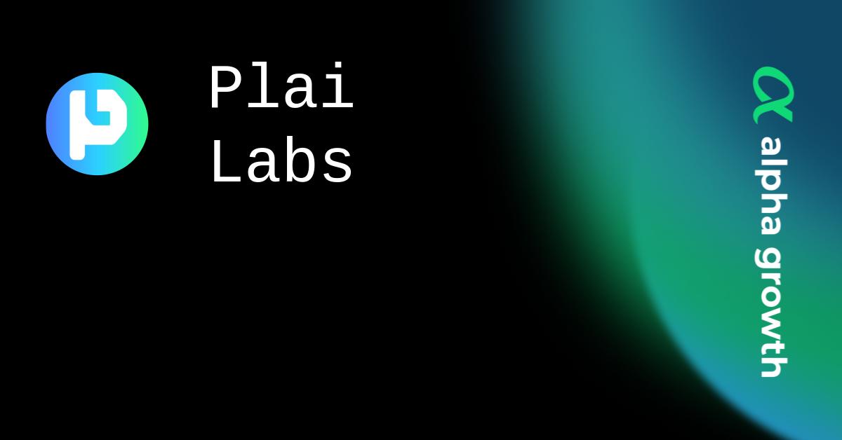 Plai Labs Crypto Analytics & User Data | AlphaGrowth