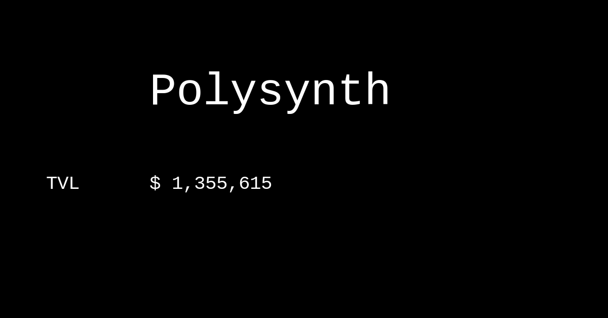 Polysynth & POL Token Crypto Analytics & User Data | AlphaGrowth