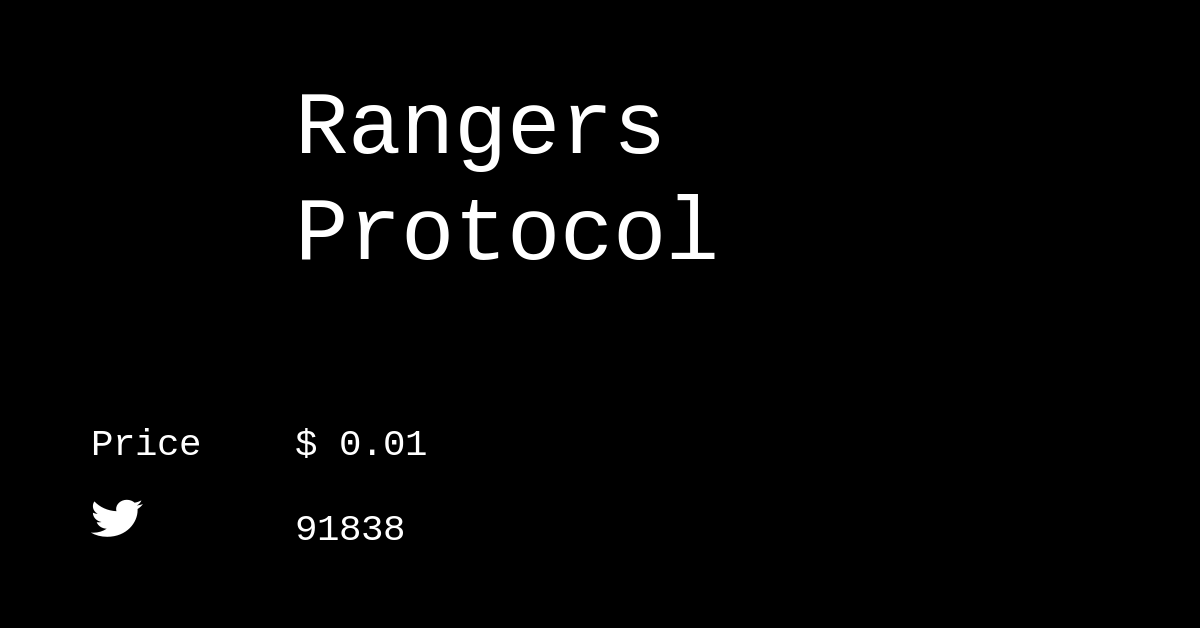 Rangers Protocol & rpg Token Crypto Analytics & User Data | AlphaGrowth