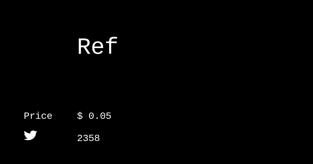 Ref & ref Token Crypto Analytics & User Data | AlphaGrowth